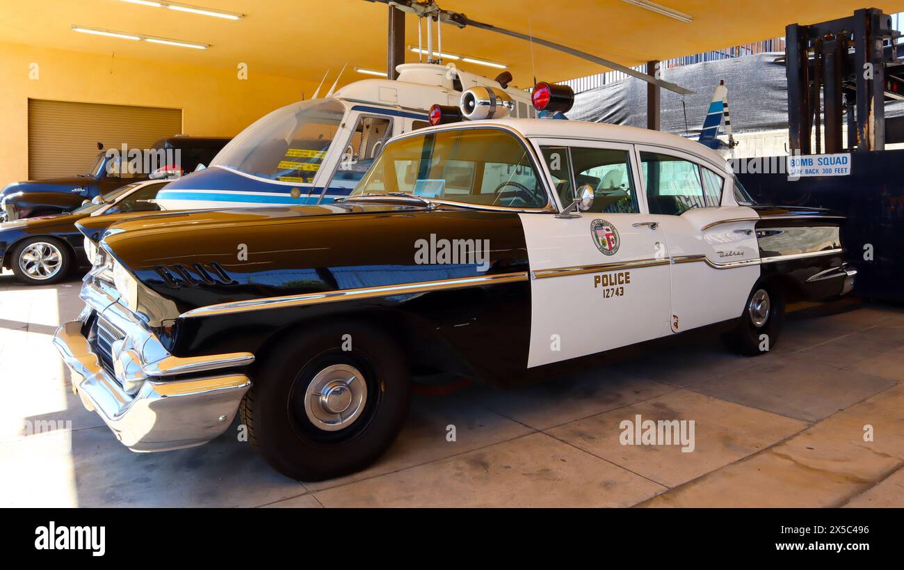Exhibition of Police vehicles at the LAPD Los Angeles Police Museum ...