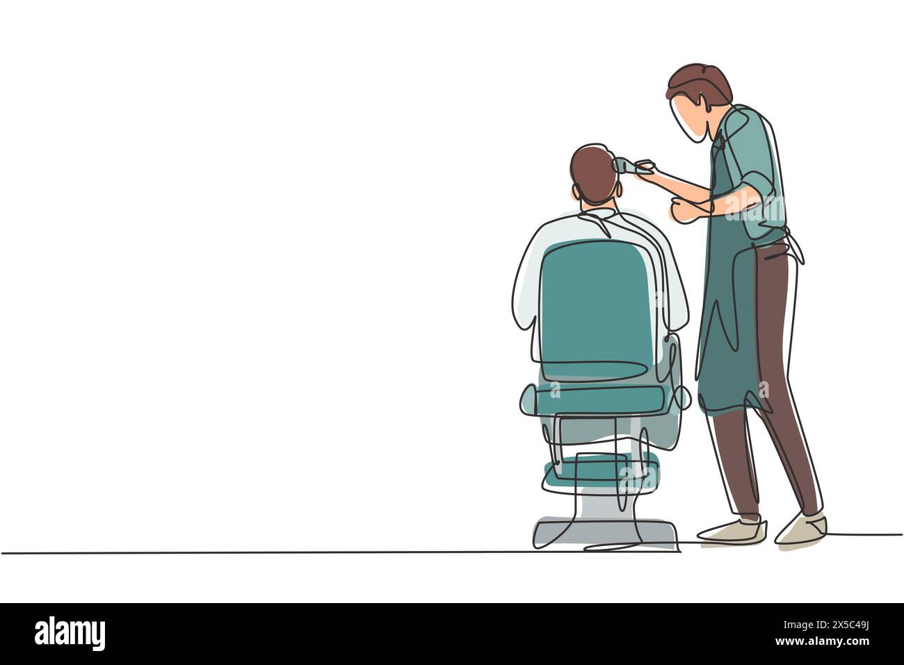 Rear view grooming Stock Vector Images - Alamy