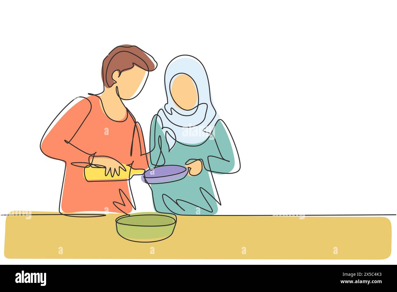 Couple being together Stock Vector Images - Alamy