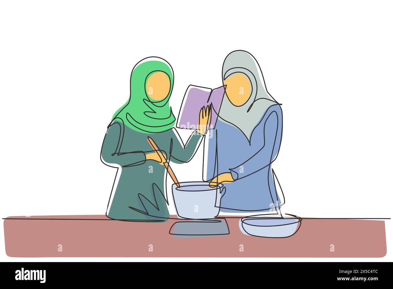 Home cooking tutorial Stock Vector Images - Alamy