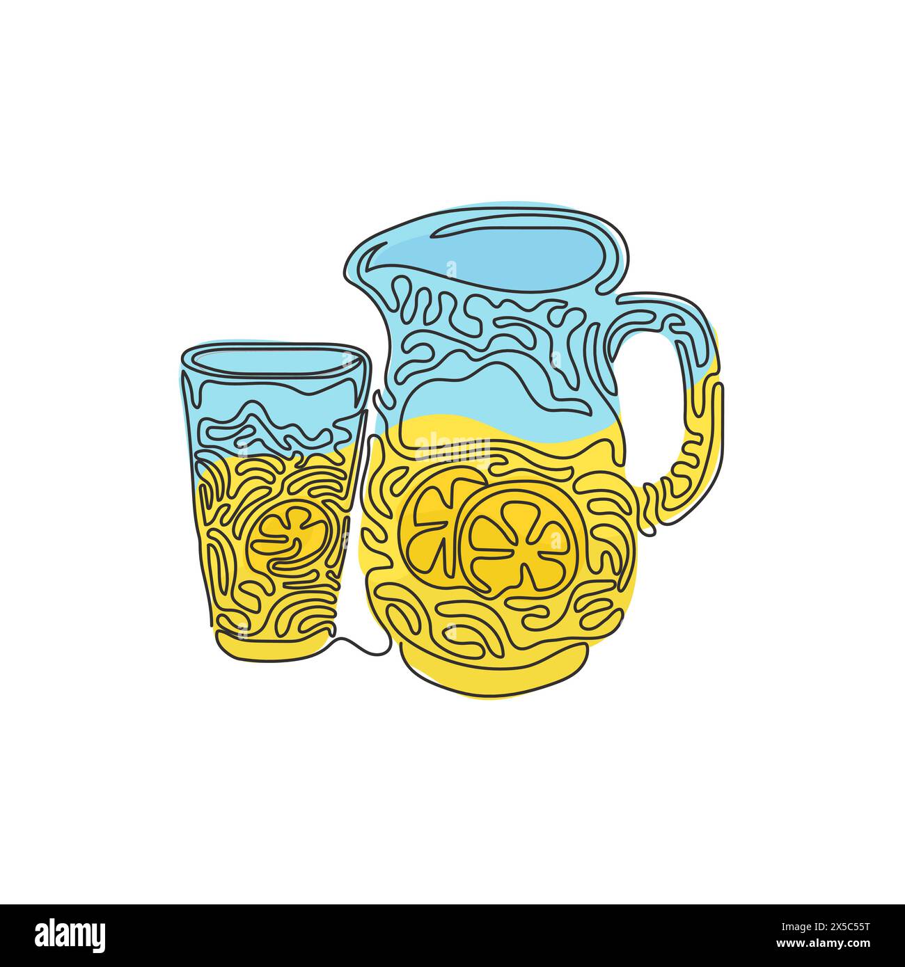 Cold lemonade lemons Stock Vector Images - Alamy