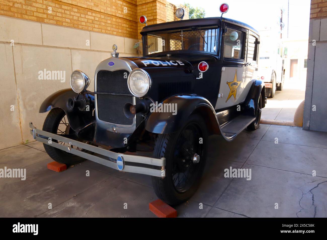 Exhibition of Police vehicles at the LAPD Los Angeles Police Museum ...