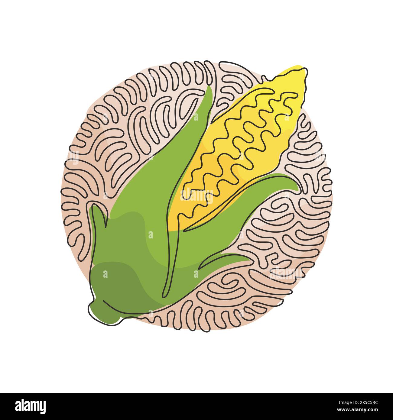 Harvested maize Stock Vector Images - Alamy