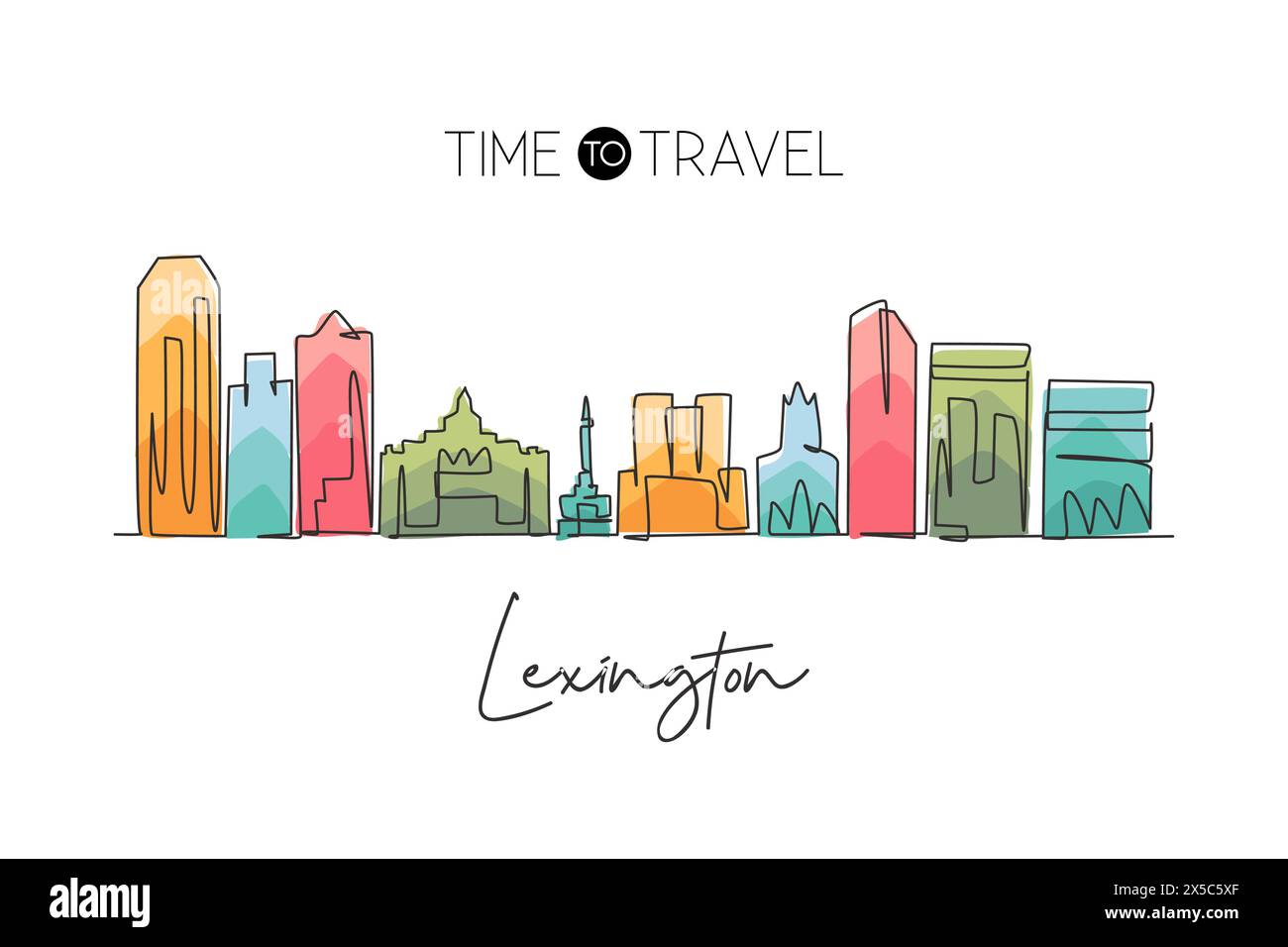 Downtown lexington Stock Vector Images - Alamy