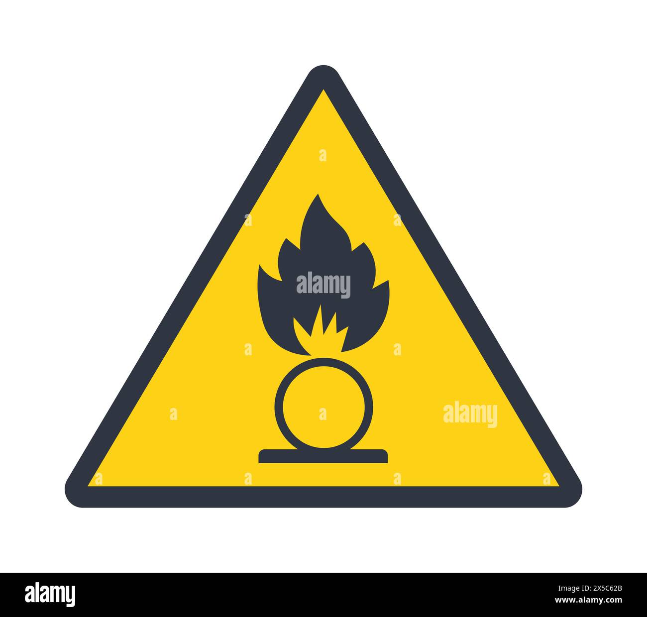 Danger oxidising agent sign Stock Vector Images - Alamy