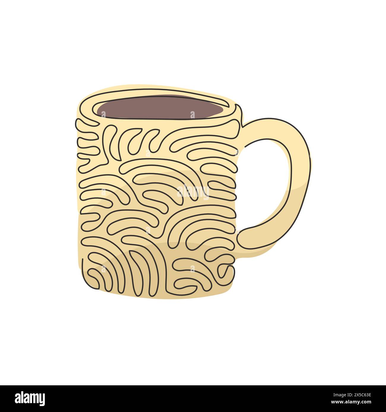 Latte artwork Stock Vector Images - Alamy