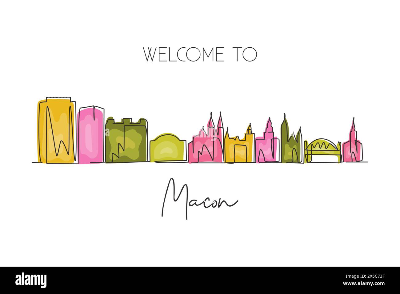 Ga postcard Stock Vector Images - Alamy