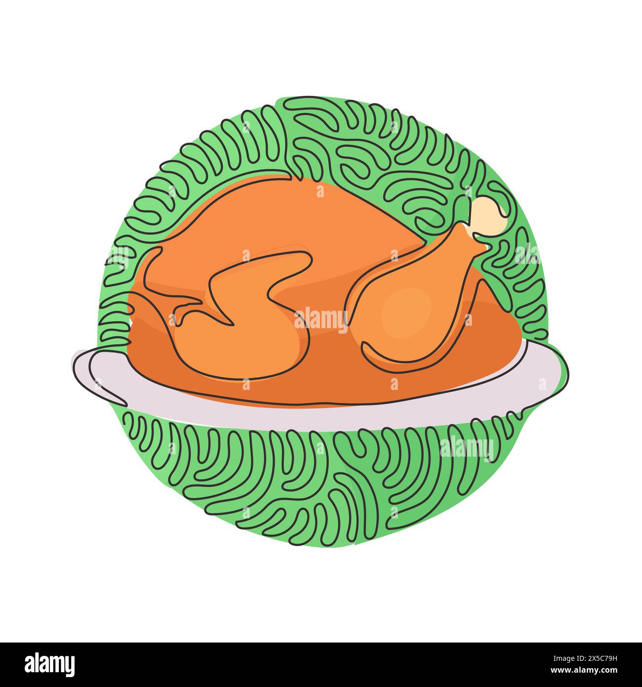 Chicken hot plate Stock Vector Images - Alamy
