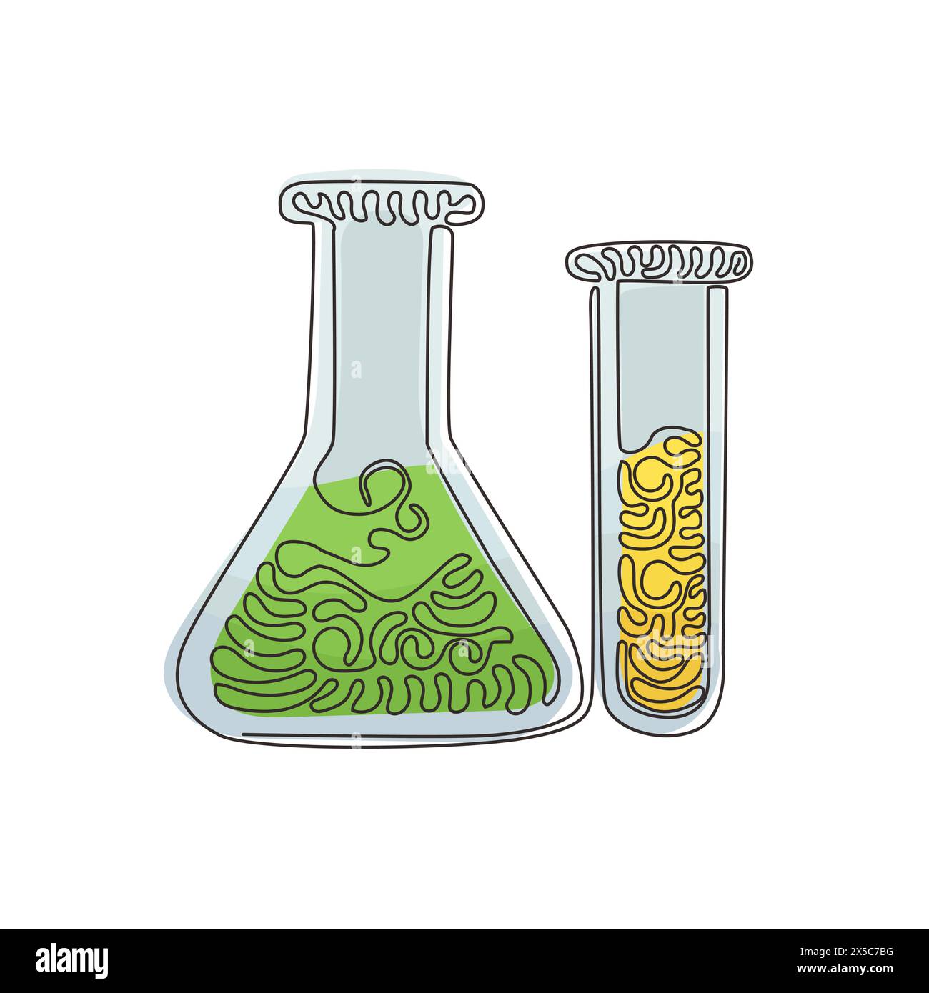 Lab equipment line drawing hi-res stock photography and images - Alamy