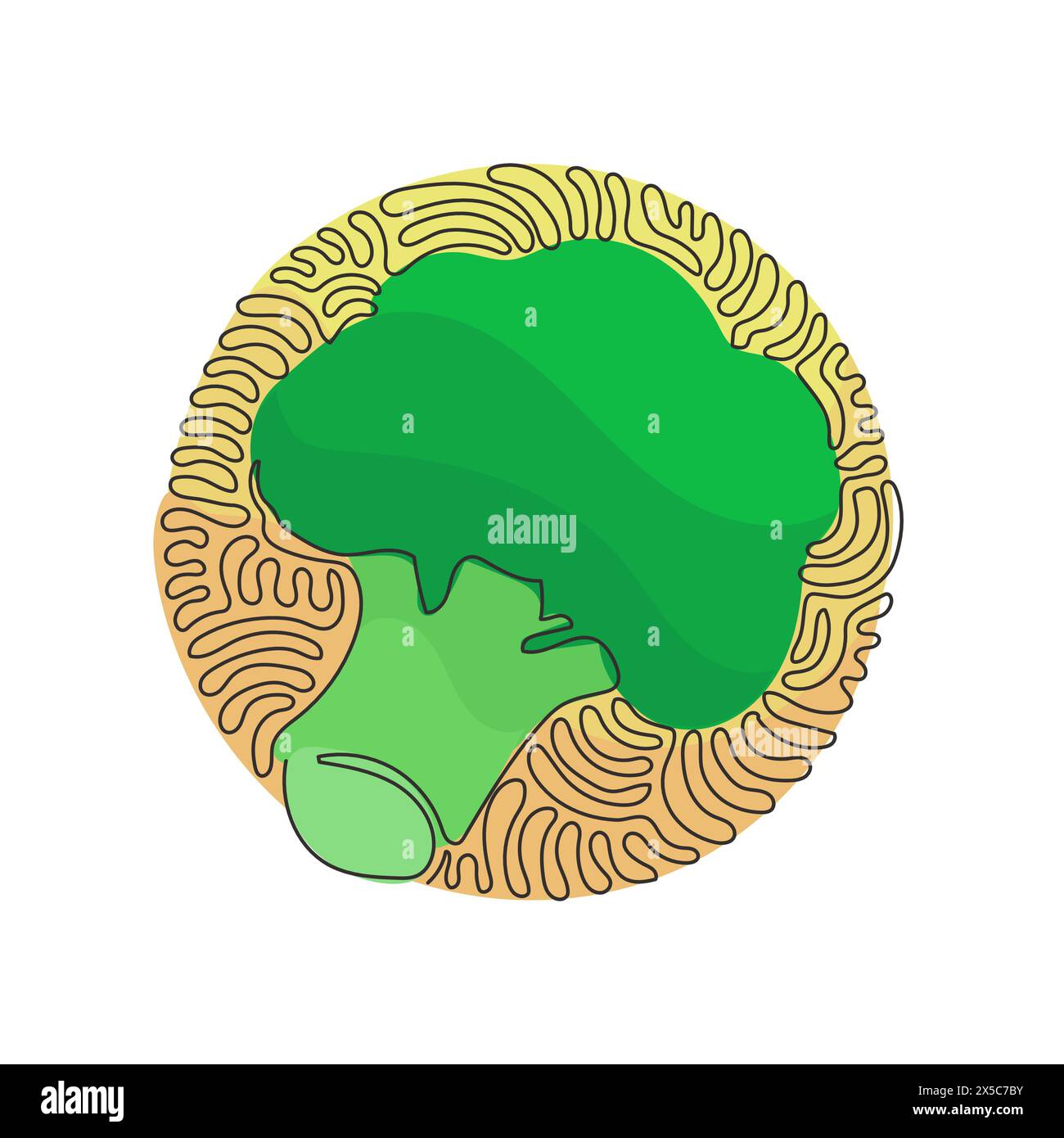 Broccoli drawing hi-res stock photography and images - Alamy