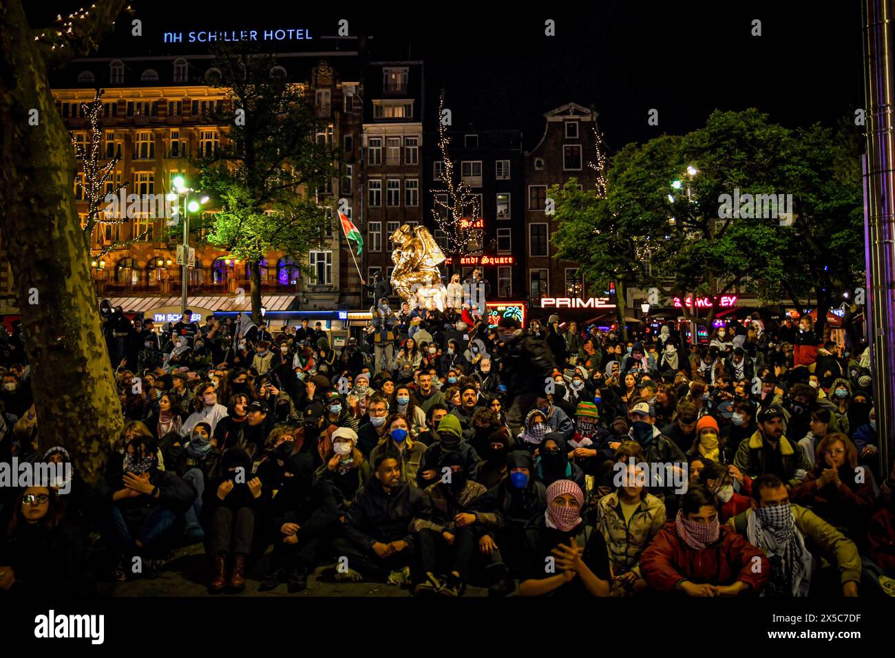 Amsterdam,The Netherlands.8th of may,2024. The police ended the ...