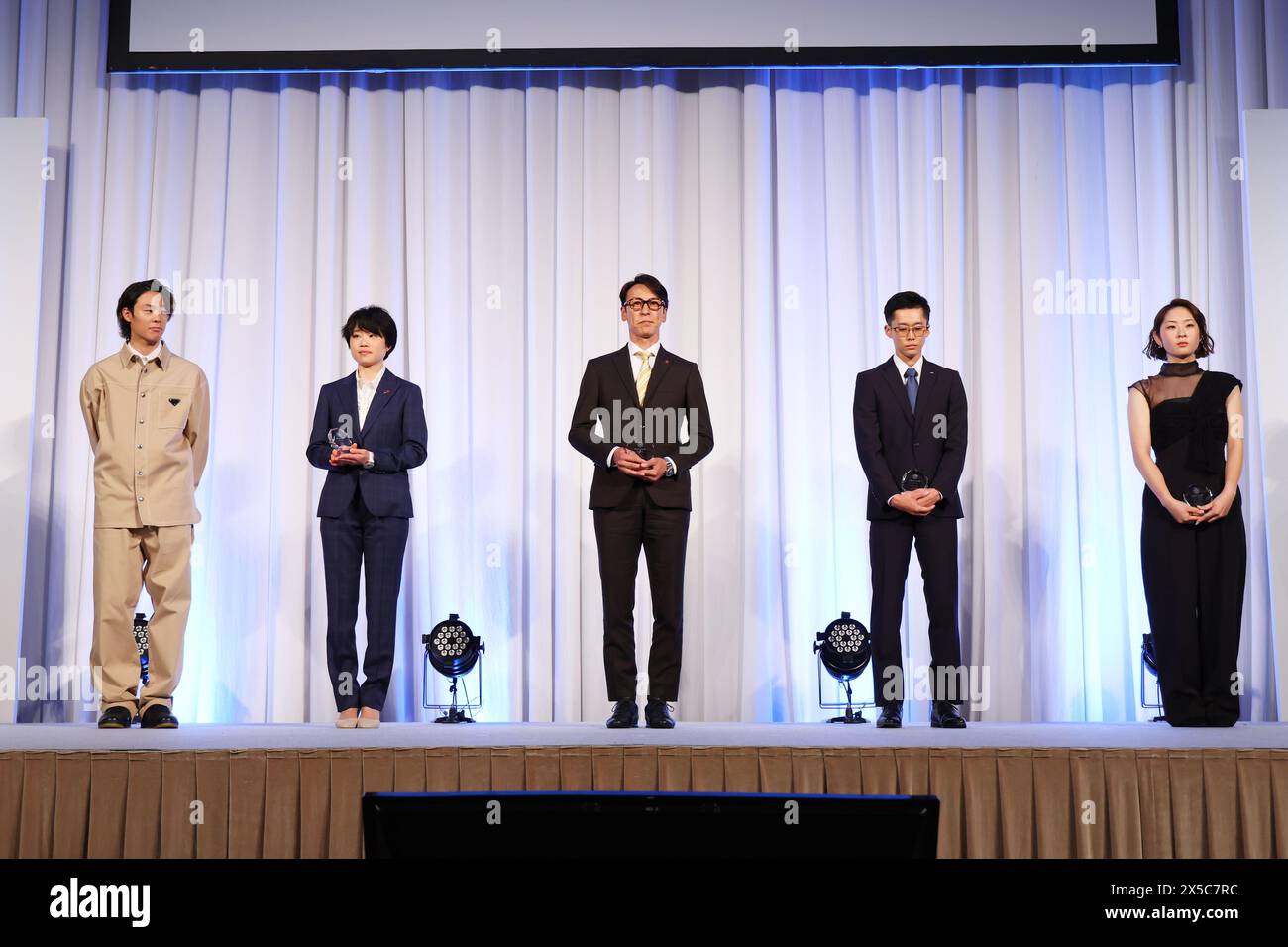 (L to R) Ryoyu Kobayashi, Yuki Ito, Noriaki Kasai, Ryota Yamamoto, Haruka Kasai, MAY 8, 2024 ...