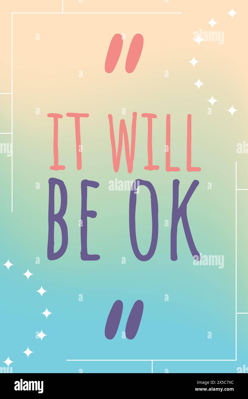 Colorful gradient background with motivational text Vector Stock Vector ...