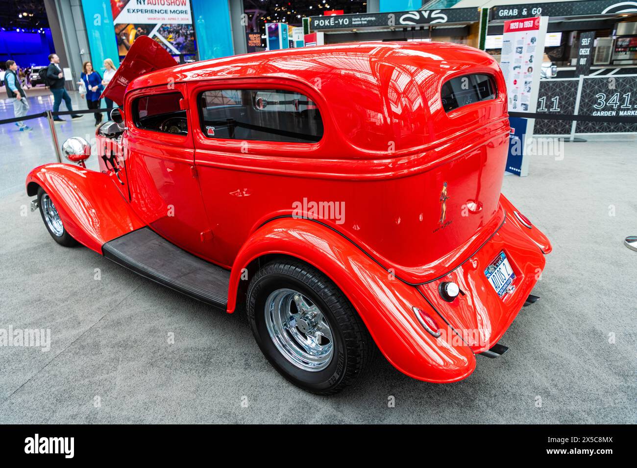 New York City, USA - March 27, 2024: 1933 Ford Sedan Tudor retro car ...