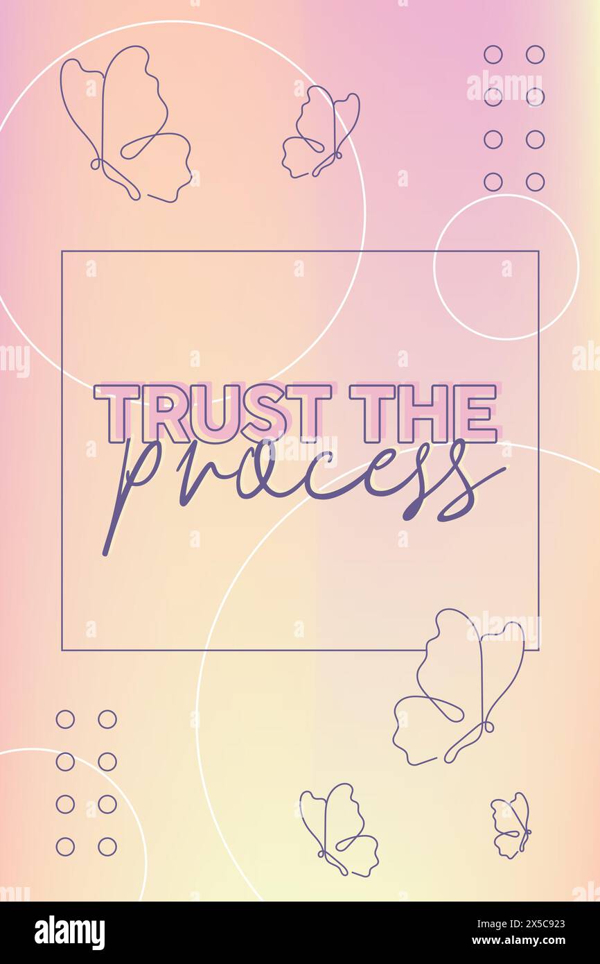 Colorful gradient background with motivational trust text Vector Stock ...