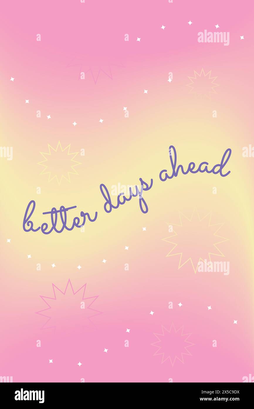 Colorful gradient background with motivational text Vector Stock Vector ...