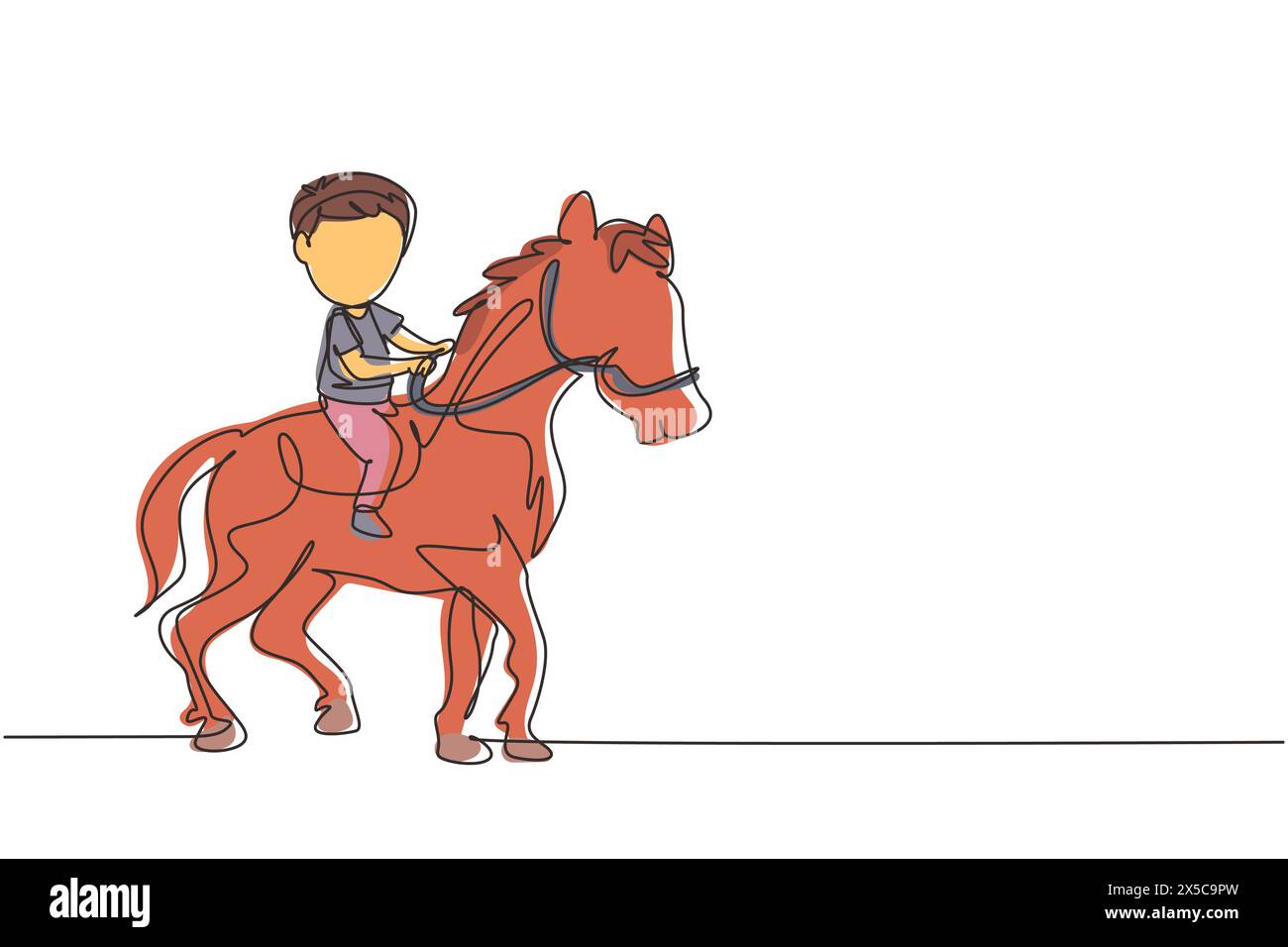 Kids drawing of horse hi-res stock photography and images - Alamy