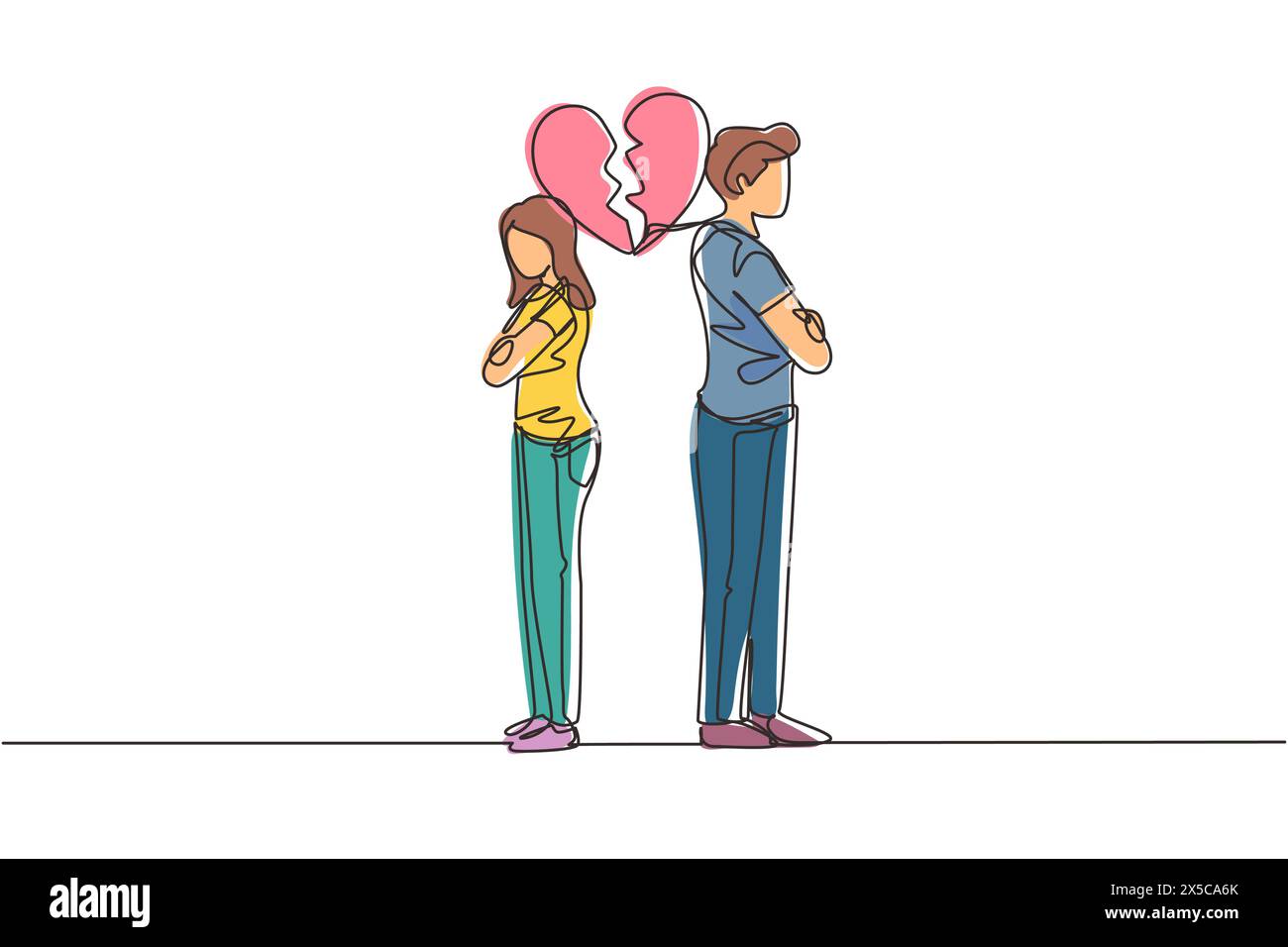 Opposite direction couple hi-res stock photography and images - Alamy