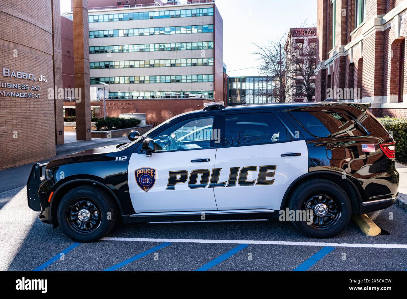 New York City, USA - March 25, 2024: Dodge Durango Police car parked ...