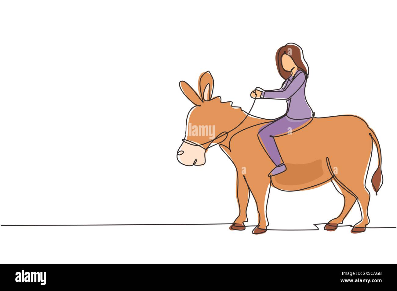 Woman riding donkey Cut Out Stock Images & Pictures - Alamy