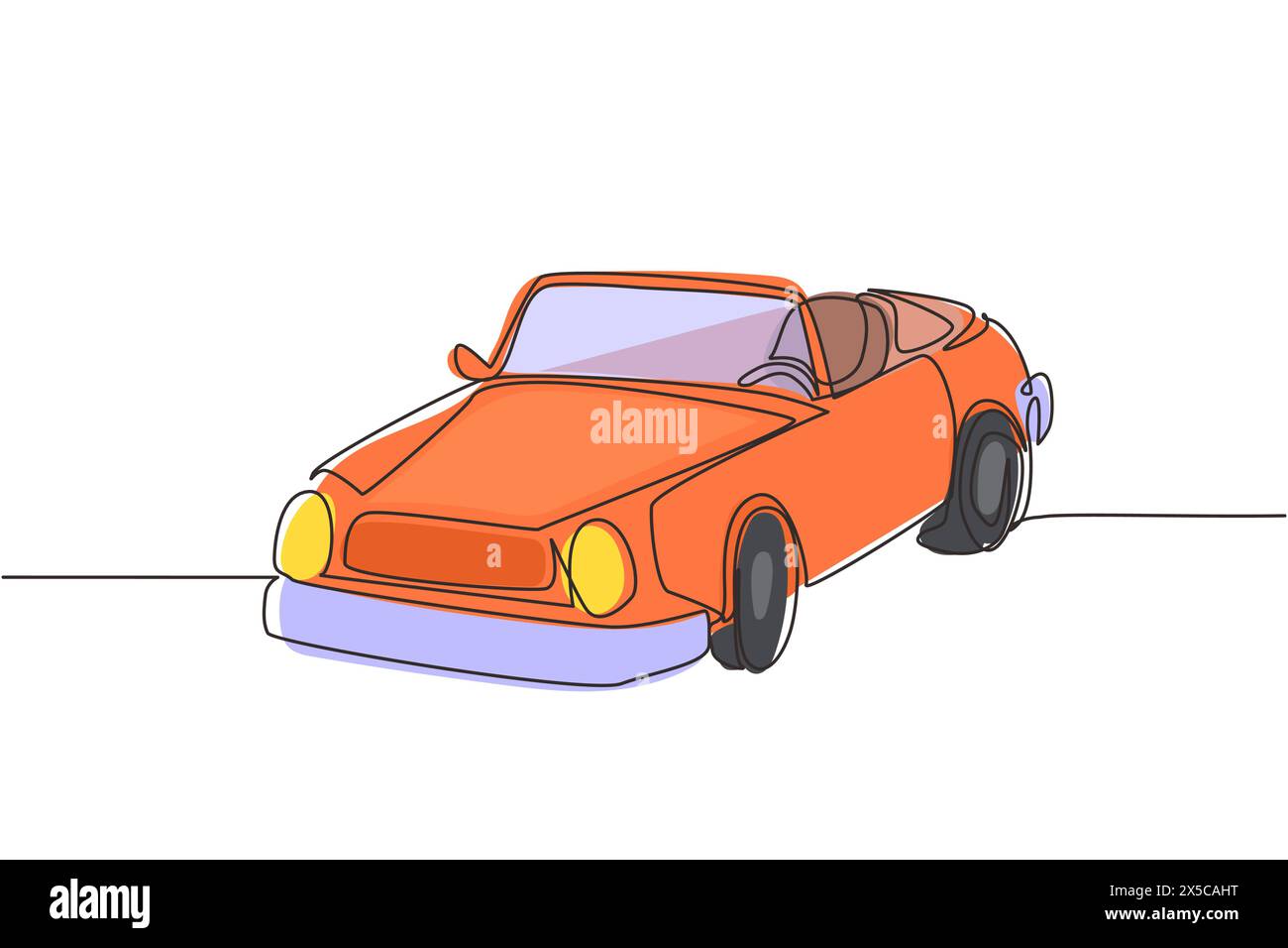 Sports car with the top up Cut Out Stock Images & Pictures - Alamy