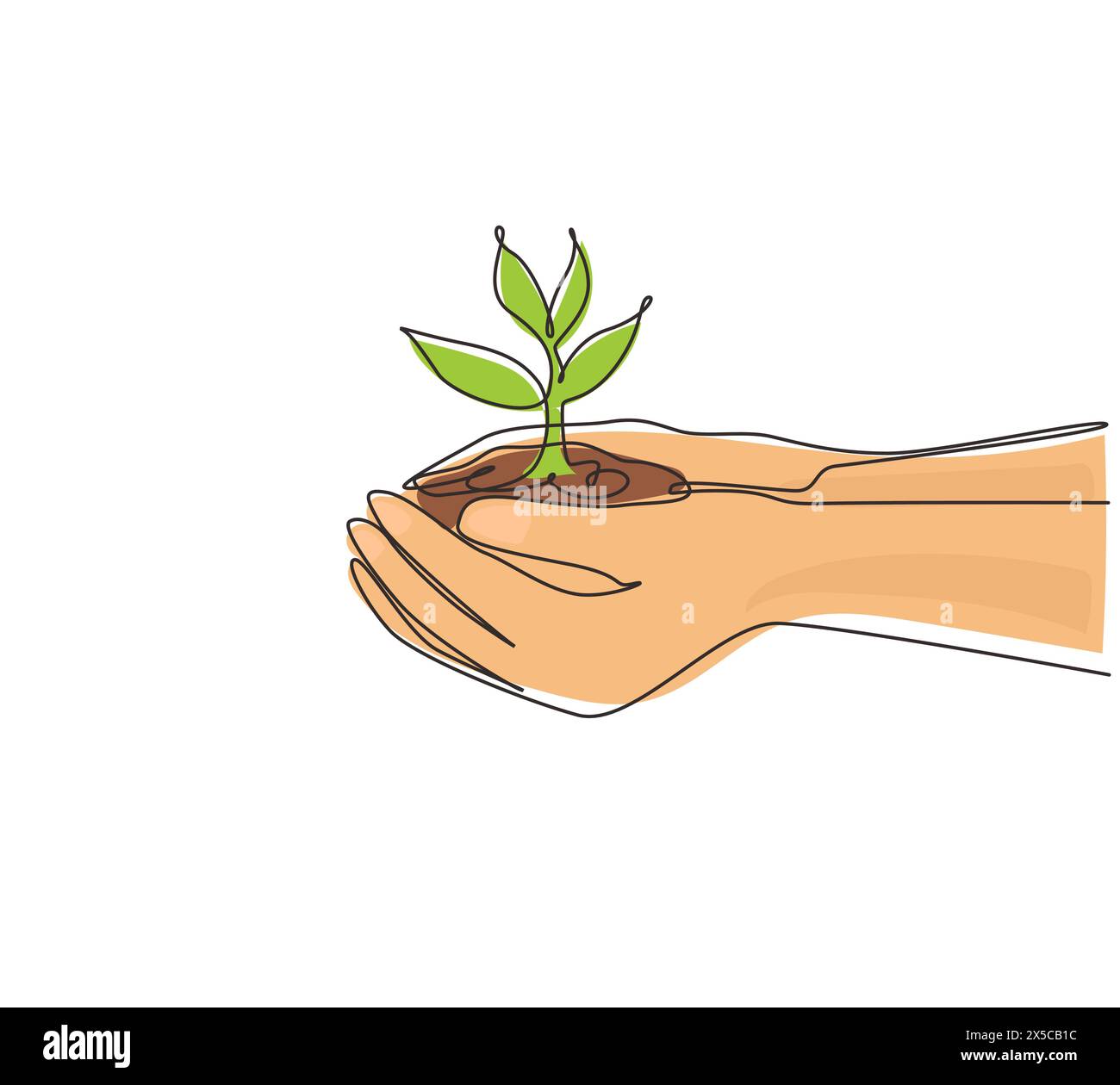 Hands holding earth globe tree in Stock Vector Images - Alamy
