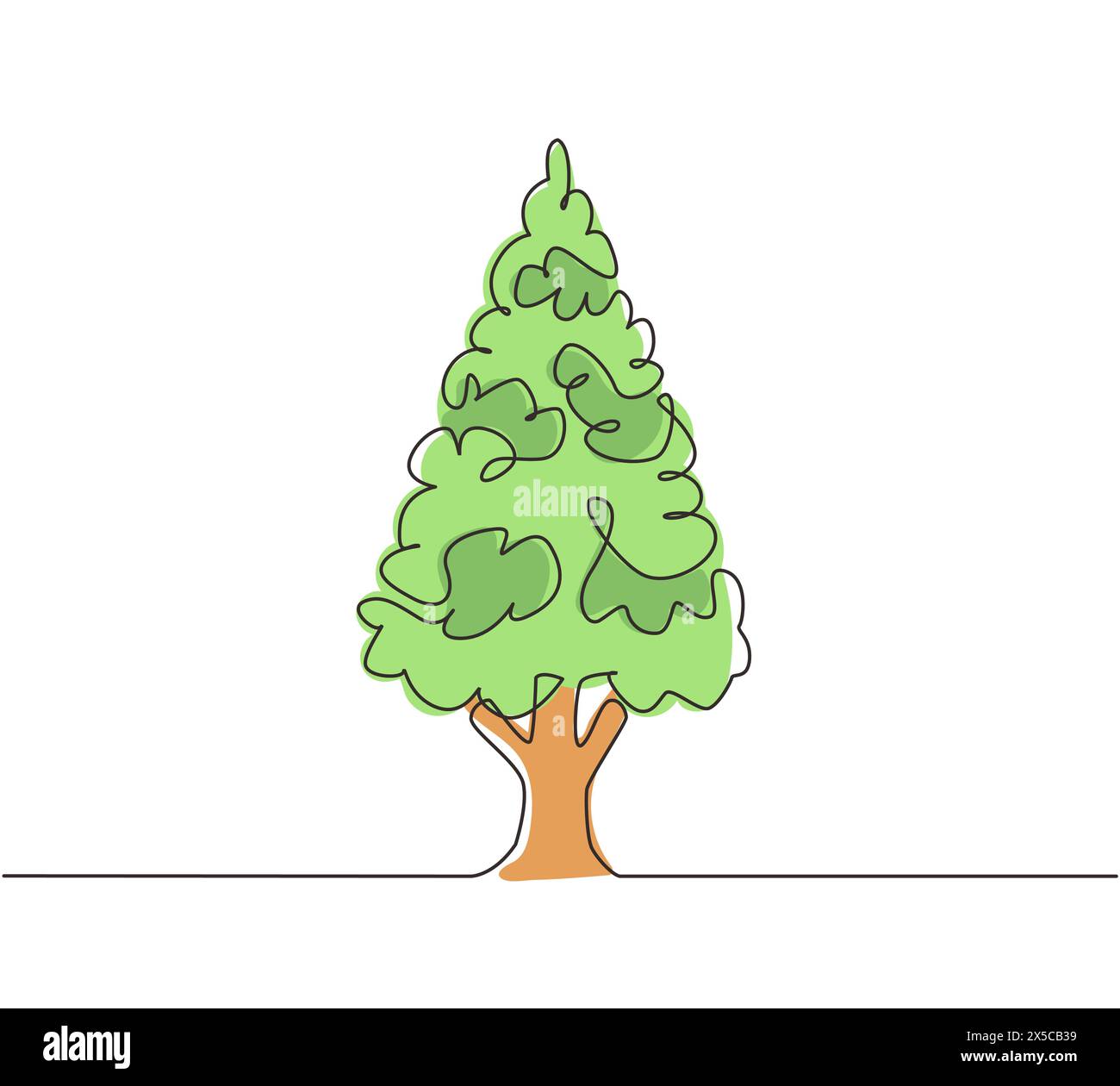 Spring forest in sunny Stock Vector Images - Alamy