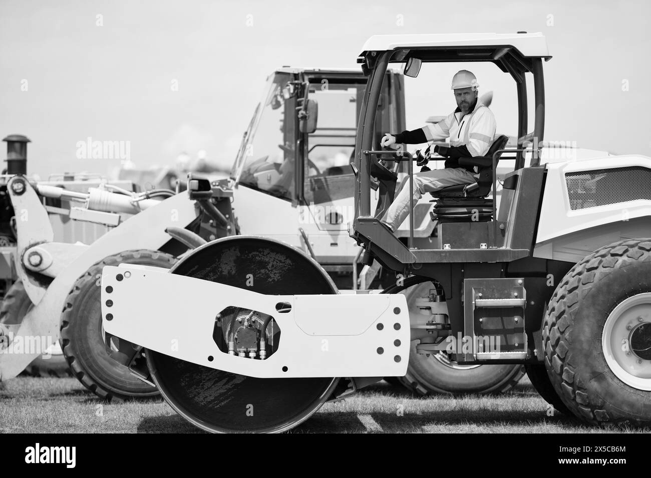 construction machinery worker outdoor. machinery in manufacturing ...