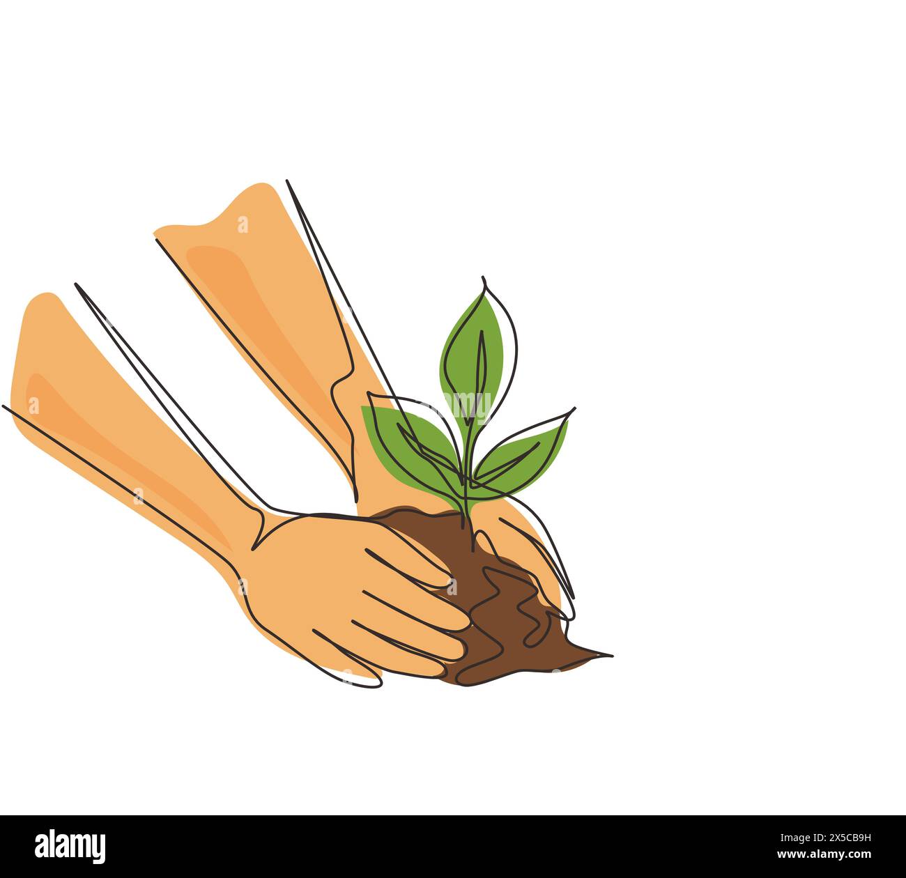 Growing tree soil on Stock Vector Images - Alamy