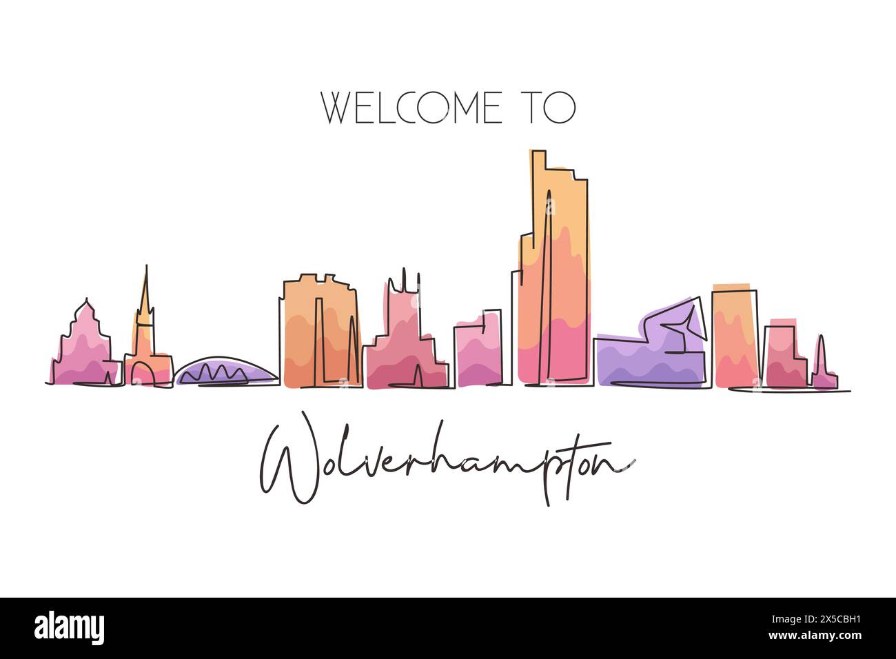 Wolverhampton architecture Stock Vector Images - Alamy