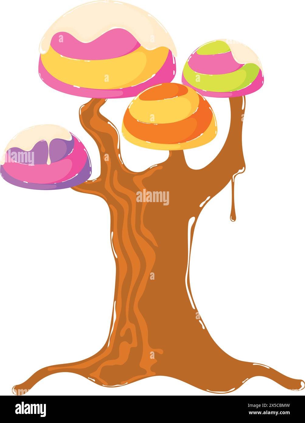 Sweet and cream tree Candy icon Vector Stock Vector Image & Art - Alamy