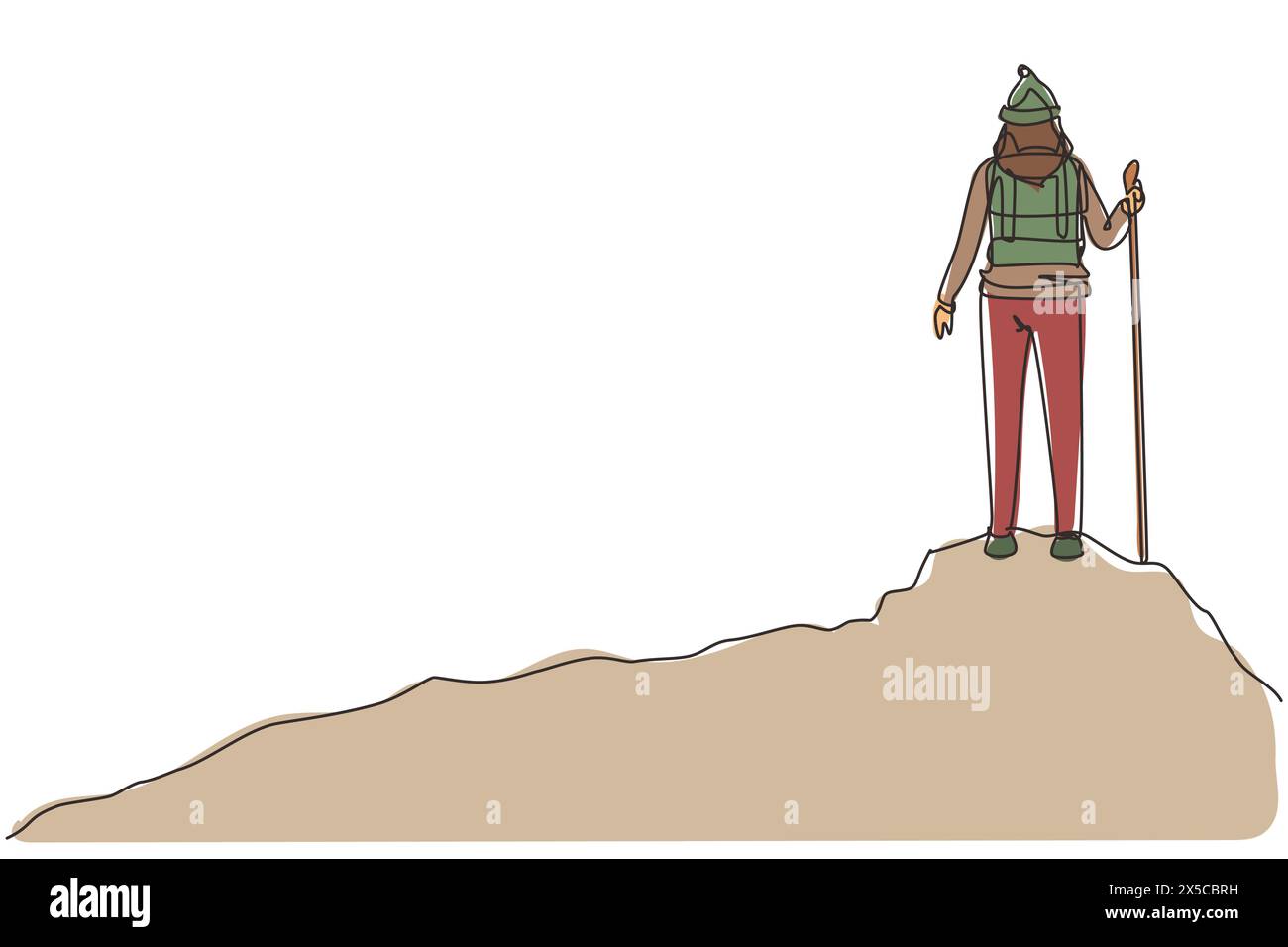 Alpine back view Stock Vector Images - Alamy