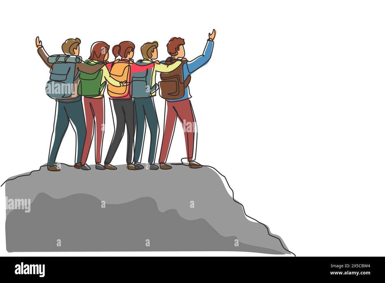 Reaching peak Cut Out Stock Images & Pictures - Alamy