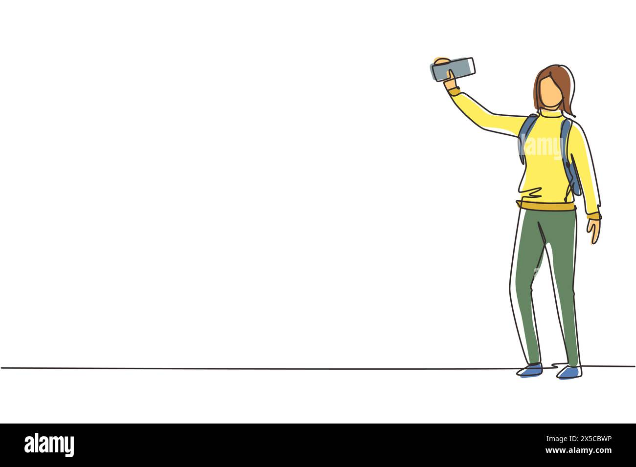 Selfie adventure Stock Vector Images - Alamy