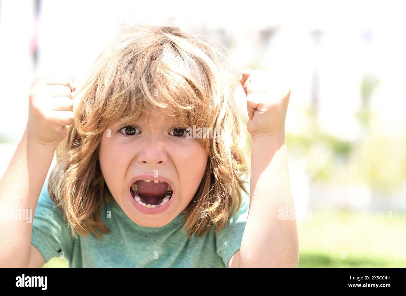 Kid boy temper with angry expression. Angry hateful little anger boy ...
