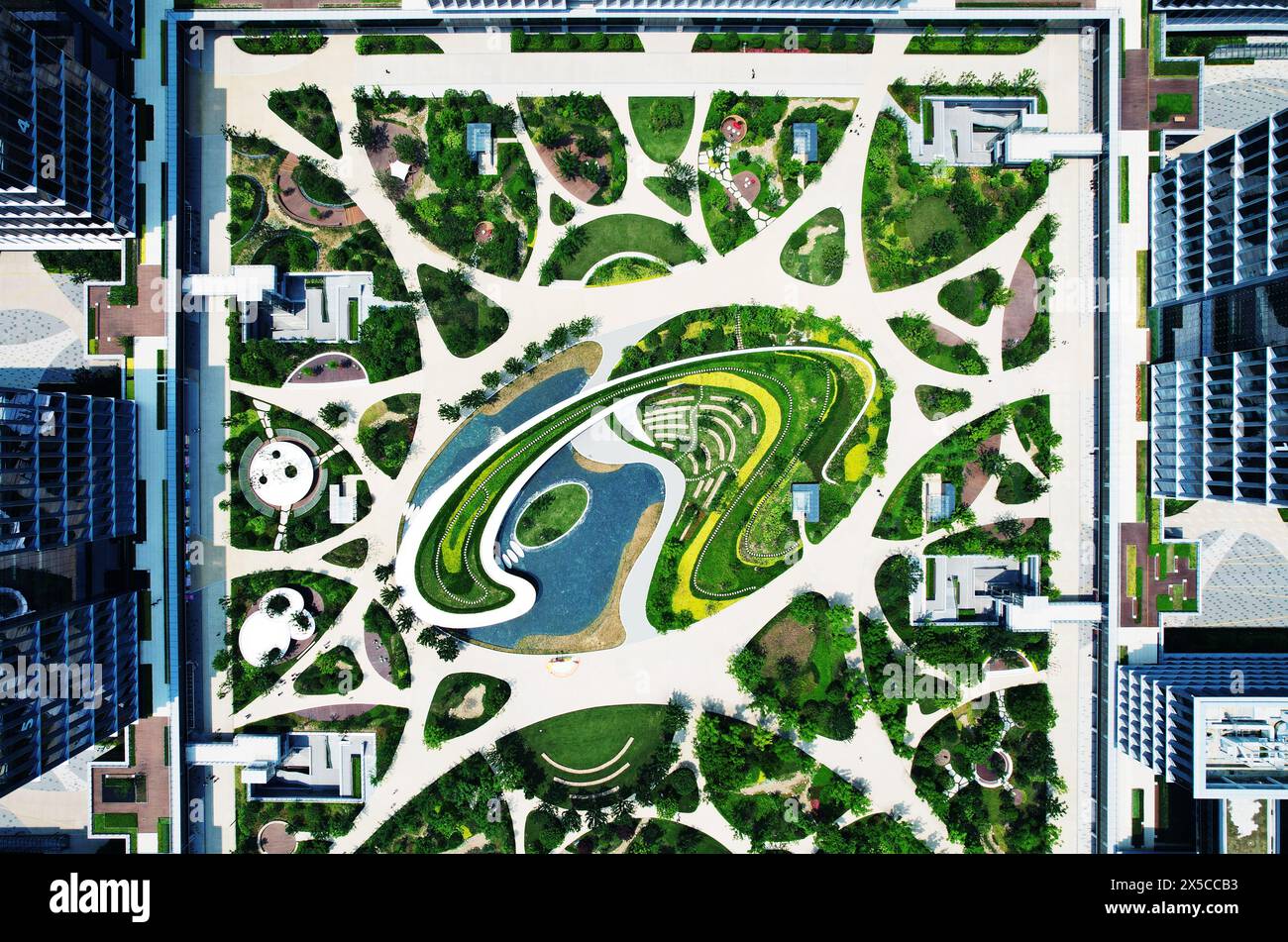 HANGZHOU, CHINA - MAY 9, 2024 - An aerial photo shows the global ...