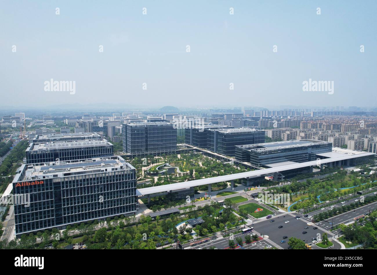 HANGZHOU, CHINA - MAY 9, 2024 - An aerial photo shows the global ...