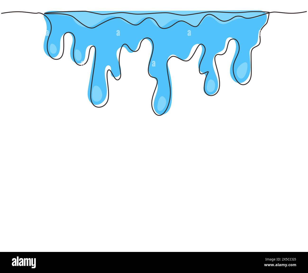 Milky stream flow Stock Vector Images - Alamy