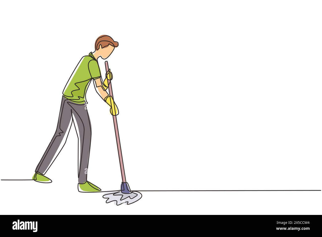 Cleaner routine Stock Vector Images - Alamy