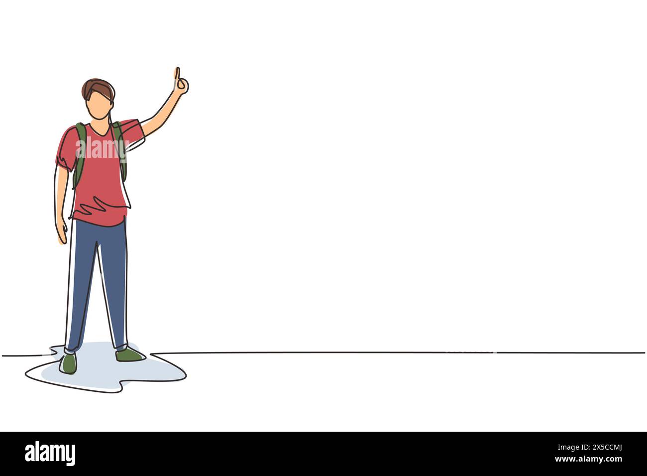 Autostop landscape Stock Vector Images - Alamy