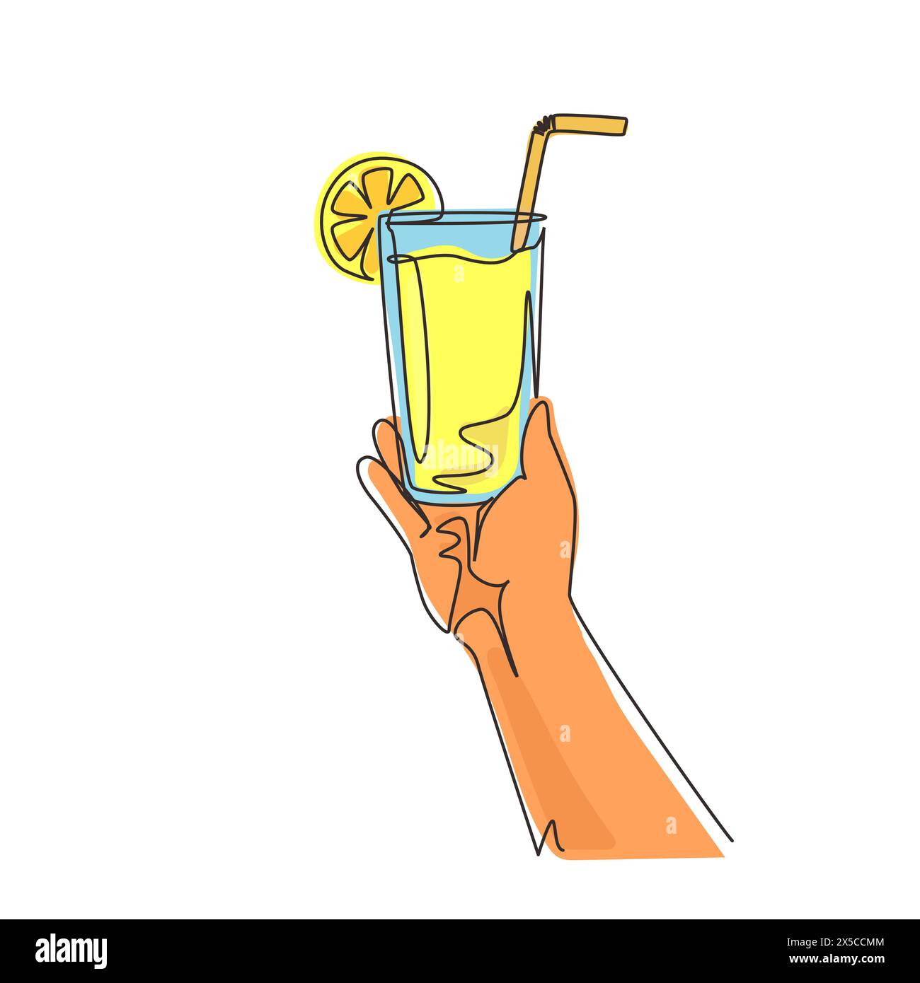 Water glass straw drawing vector hi-res stock photography and images ...