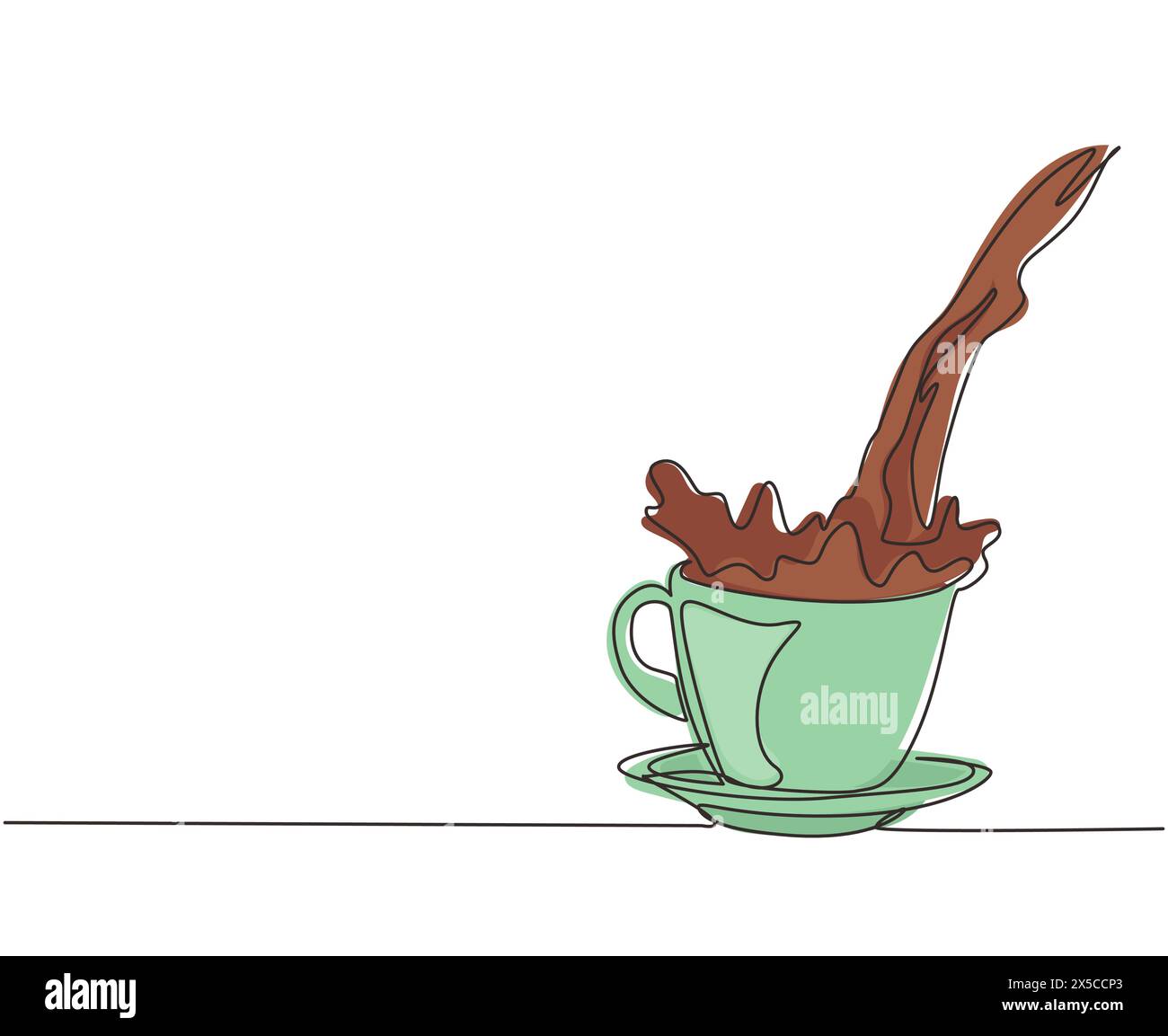 Black coffee splashing Stock Vector Images - Alamy