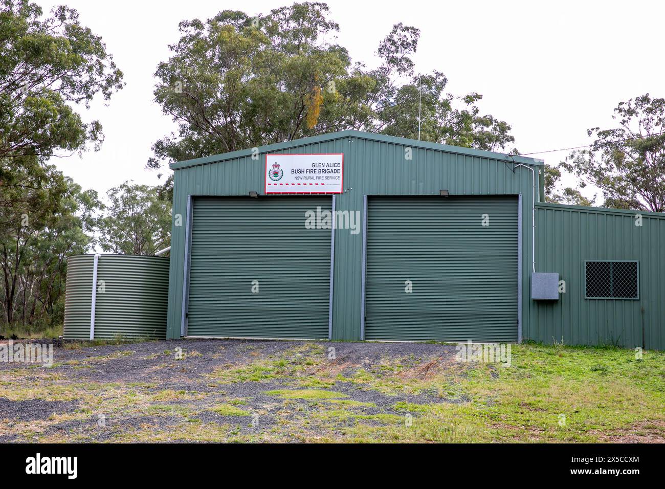 Glen Alice village in Capertee valley with rural volunteer firefighting ...