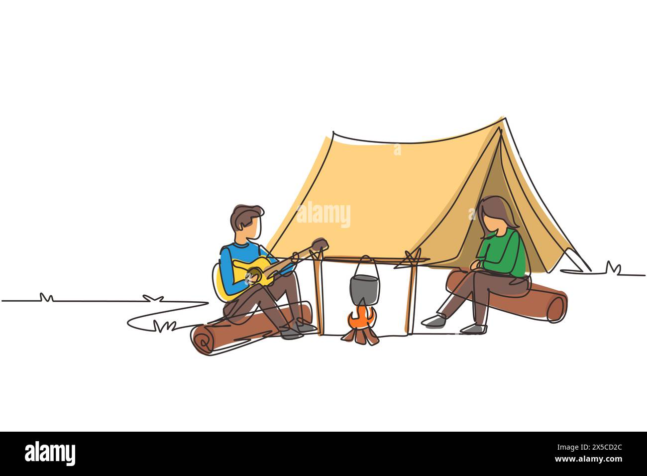 Hikers meal Stock Vector Images - Alamy