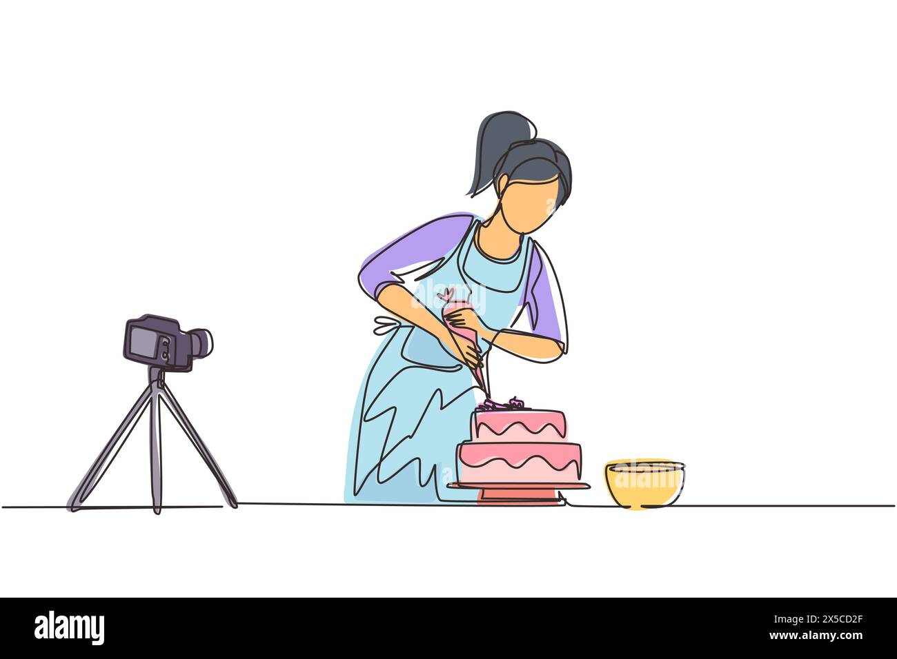 Video camera recording tutorial Cut Out Stock Images & Pictures - Alamy