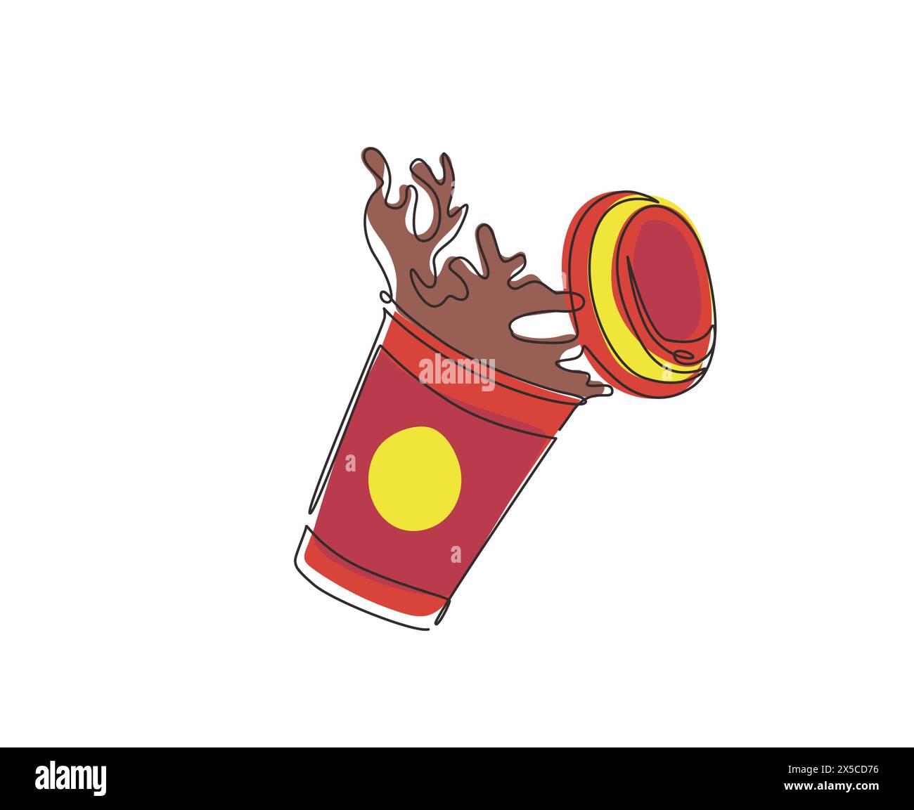 Spilling coffee Stock Vector Images - Alamy