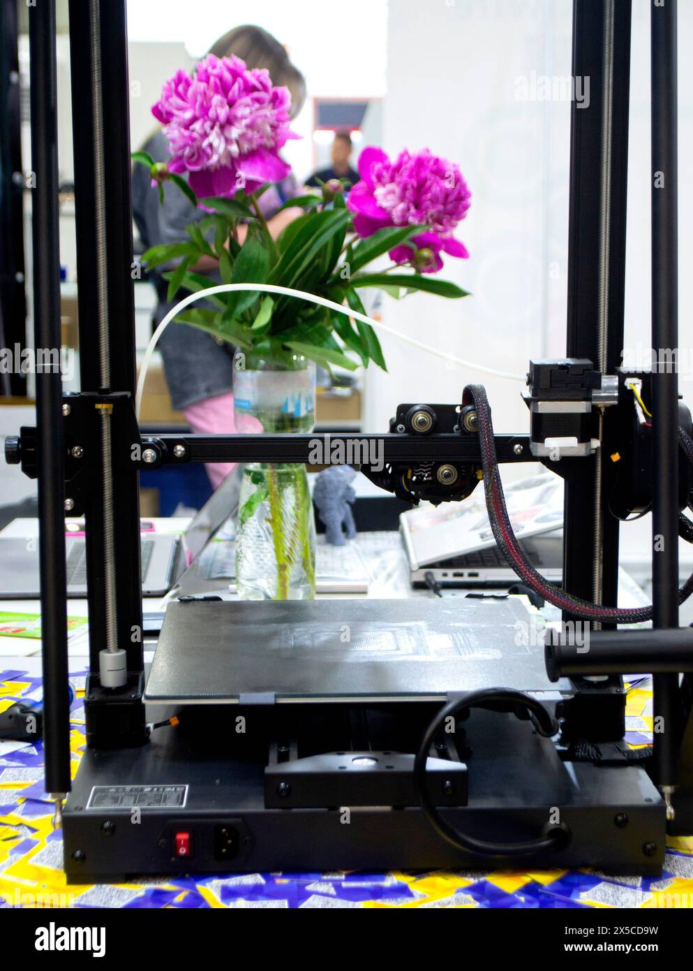 3D printer. Blank Empty 3D printer. 3D printer not working. Blank clean ...