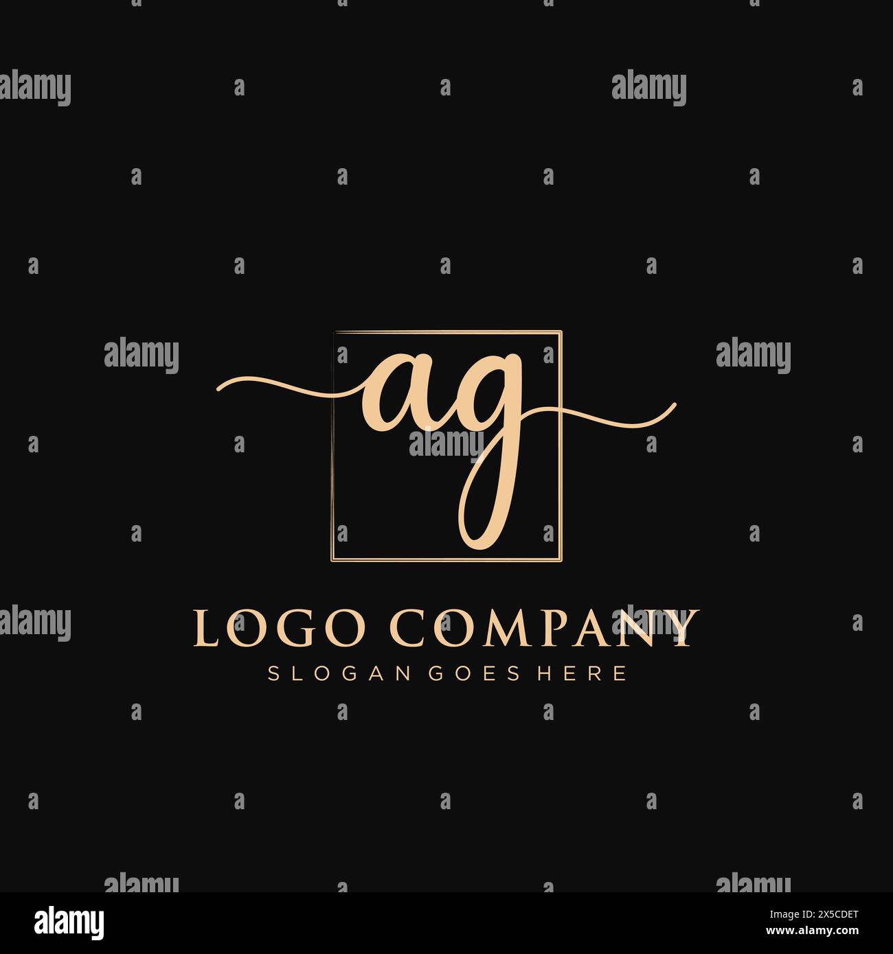 Initial ag Stock Vector Images - Alamy