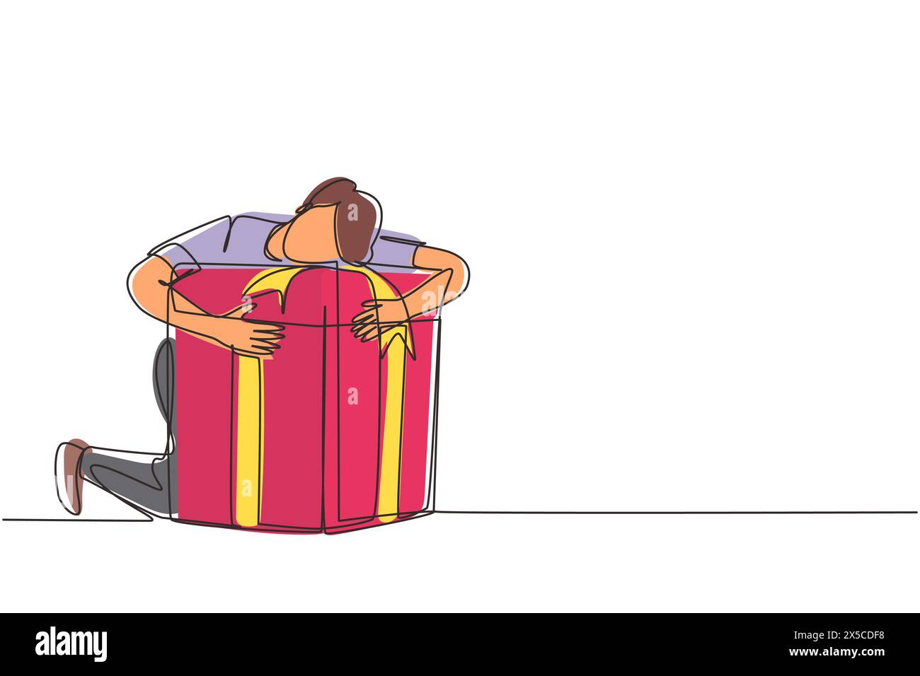 Arms holding box Stock Vector Images - Alamy