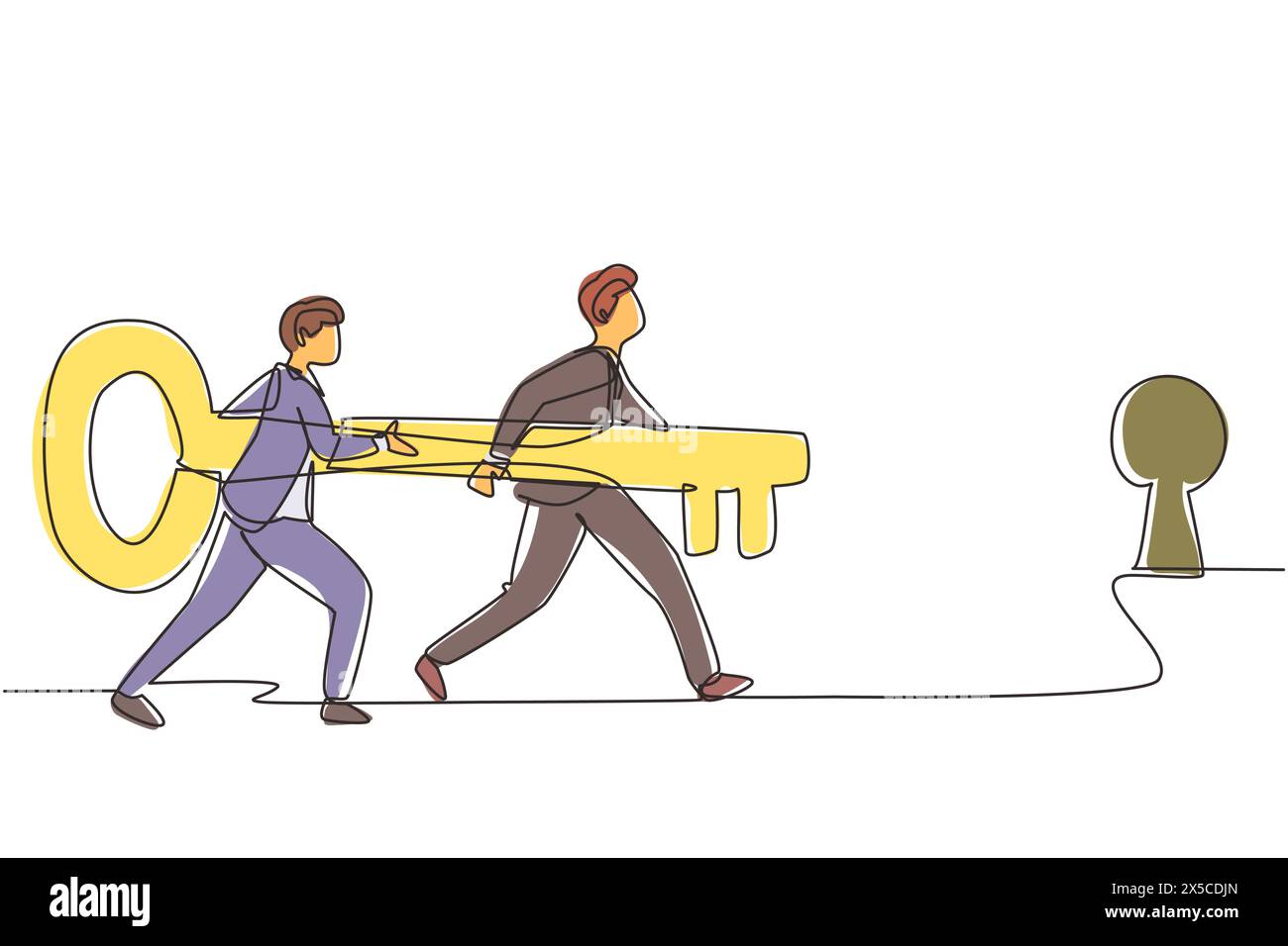 Men at entrance company Stock Vector Images - Alamy